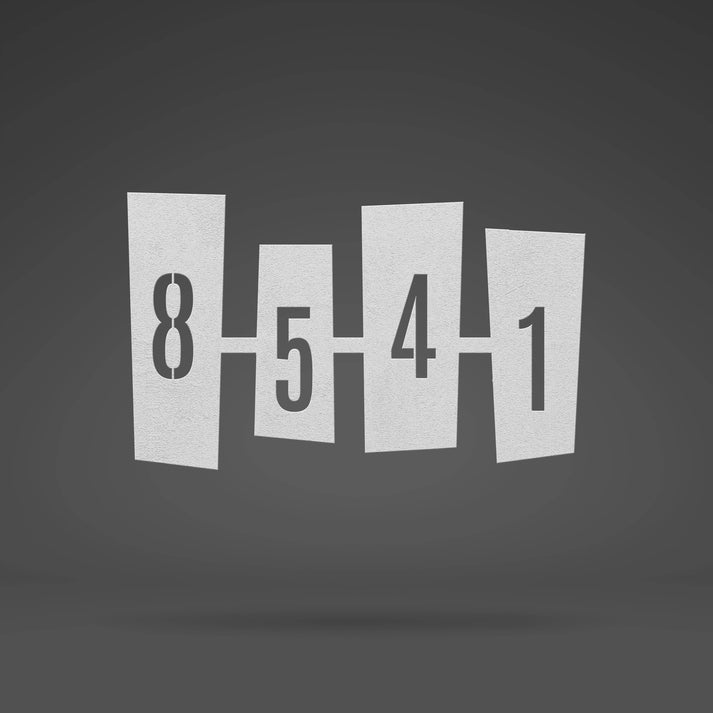 Googie Retro Rectangle Address Sign – Oakdale Design